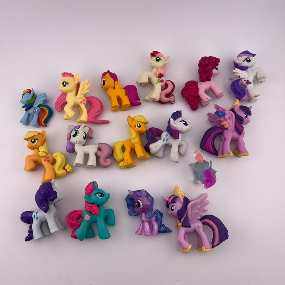 Toys | My Little Pony Mini Figures Lot Of 16 Twilight Sparkle Applejack ...